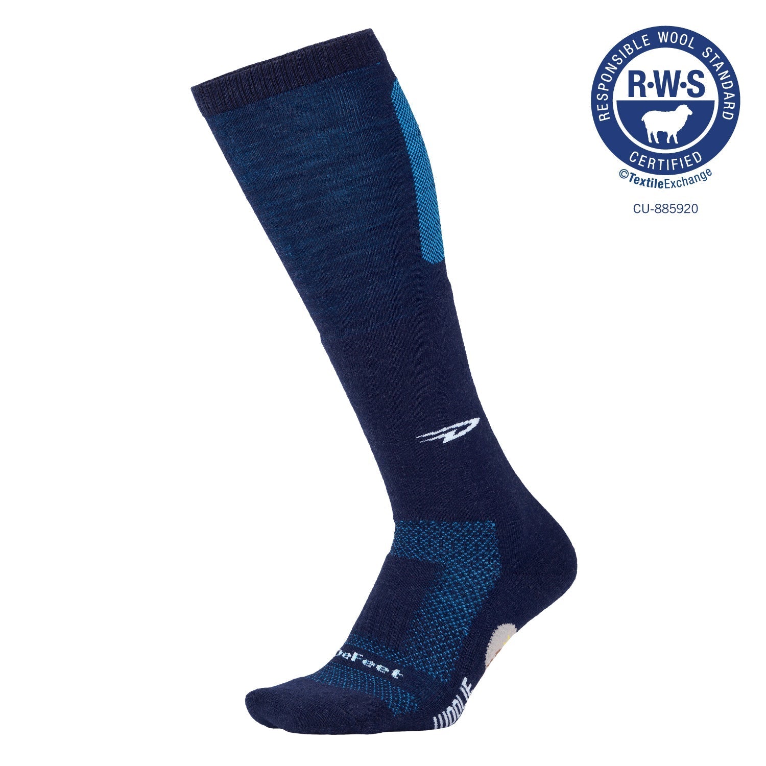Navy Blue DeFeet Woolie Boolie Thick Wool Knee High Socks – DeFeet MADE